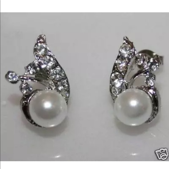Jewelry | Earrings Pearls Made With Austrian Crystals | Poshmark